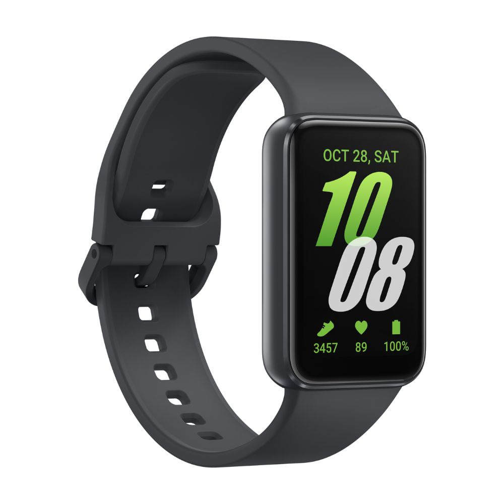 Relógio Inteligente Smartwatch Samsung Galaxy Fit3 - Grafite - lojasbecker