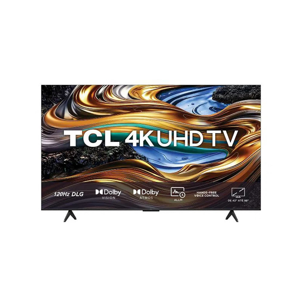 Smart TV TCL 43" Led 4K 43P755 UHD Áudio 3D Dual Band Google Assistente - lojasbecker