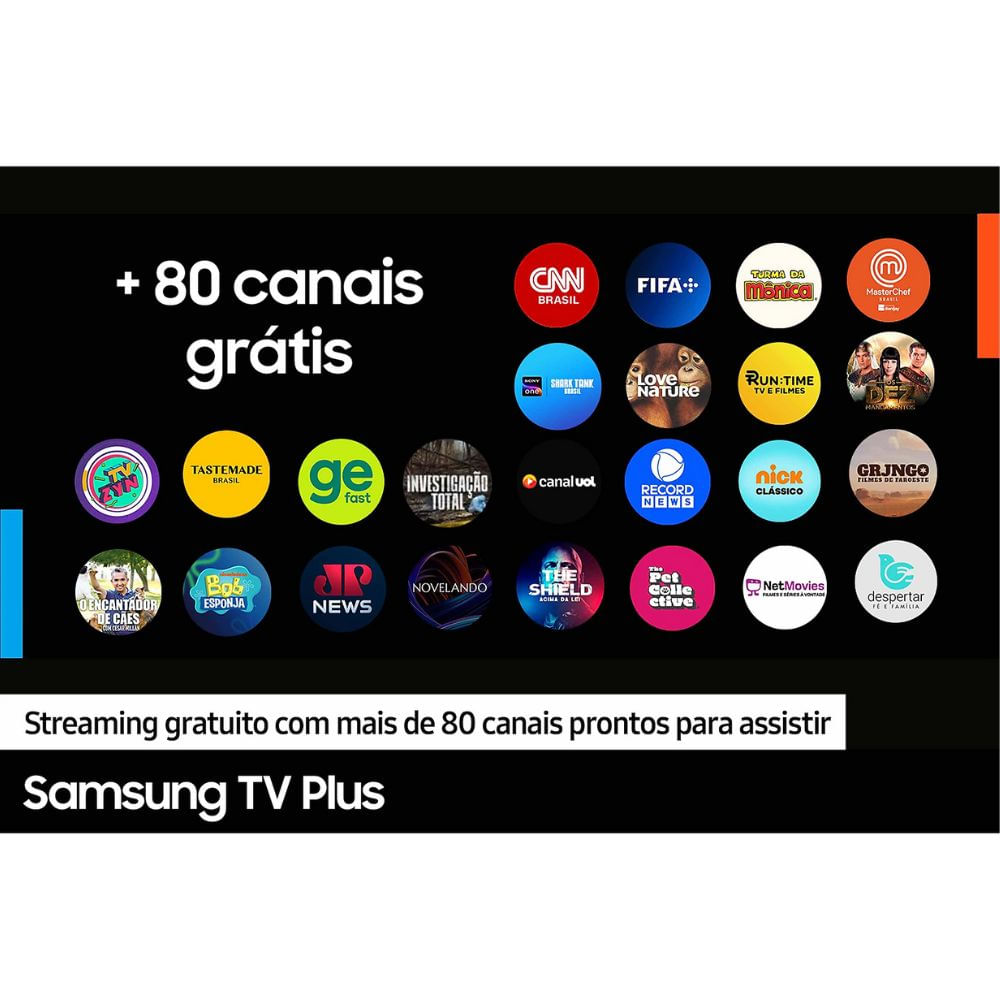 Smart TV Led Samsung Crystal 55" UHD 4K UN55DU7700GXZD 2024 - lojasbecker